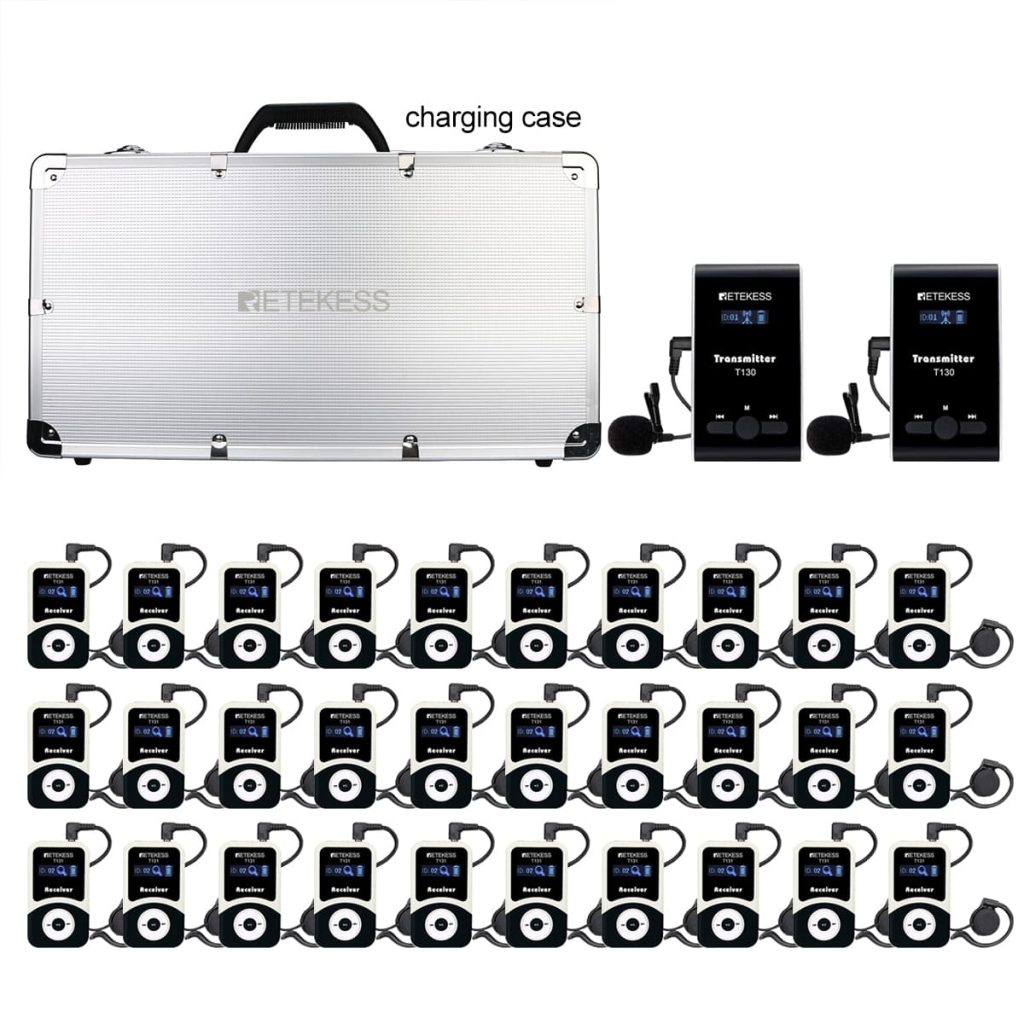 Retekess T130 T131 Drahtloses Audio-Tourguide-System für Empfänge ...